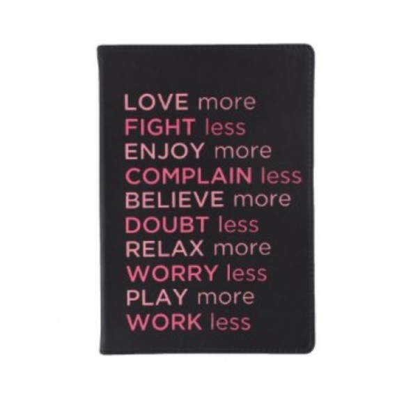 Eccolo | Office | Eccolo World Traveler Flexible Journal Love More Fight Less | Poshmark